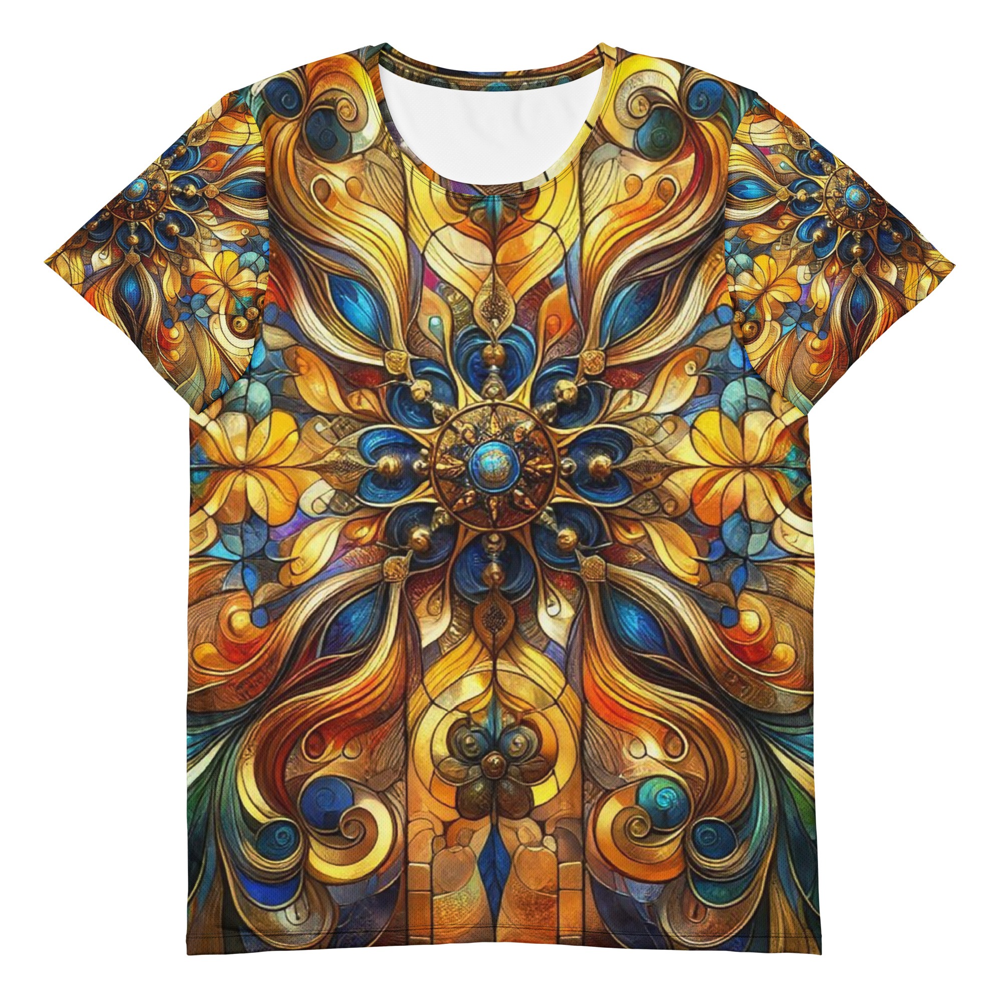 Men's Athletic T-shirt - Mystic Mosaic Design - Nice-Webb Galleries